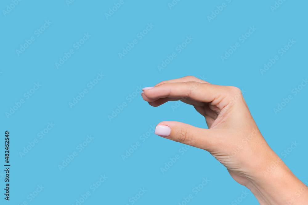 Closeup view stock photography of beautiful white manicured female hand ...