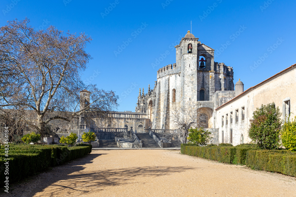 Convent of Christ or 'Convento de Cristo' is ornately sculpted ...