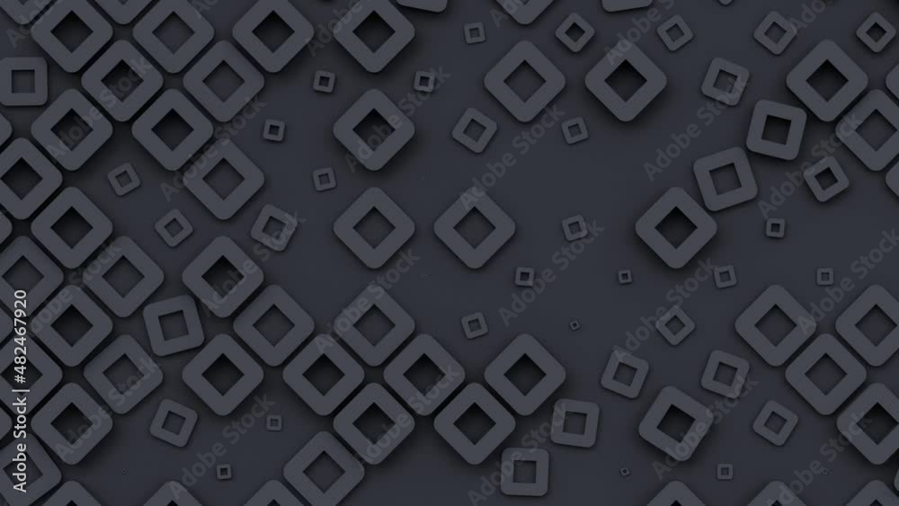 Geometric pattern with square shapes, seamless looping abstract ...