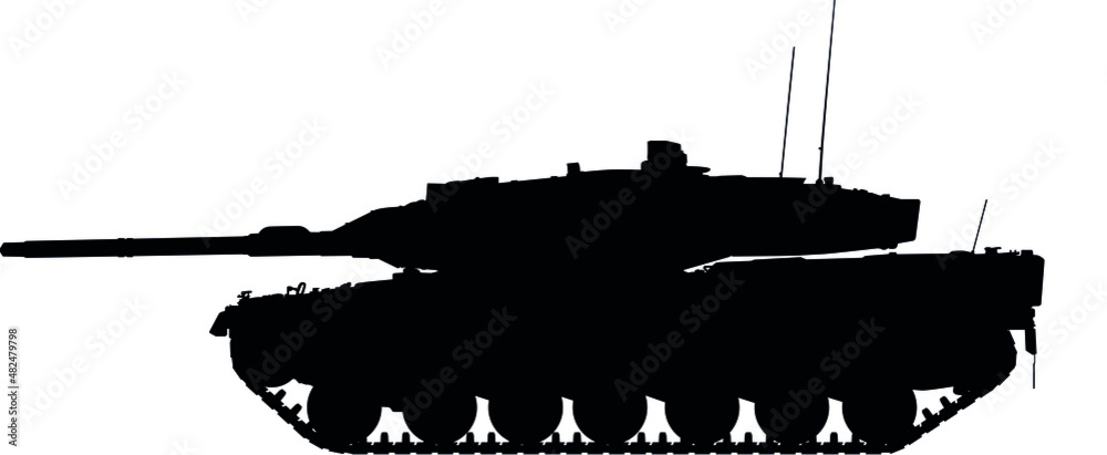 Poster Leopard 2 main battle tank, German military vehicle – Wall Art ...