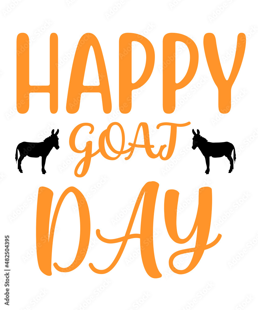 Happy Goat best time Stock Vector | Adobe Stock