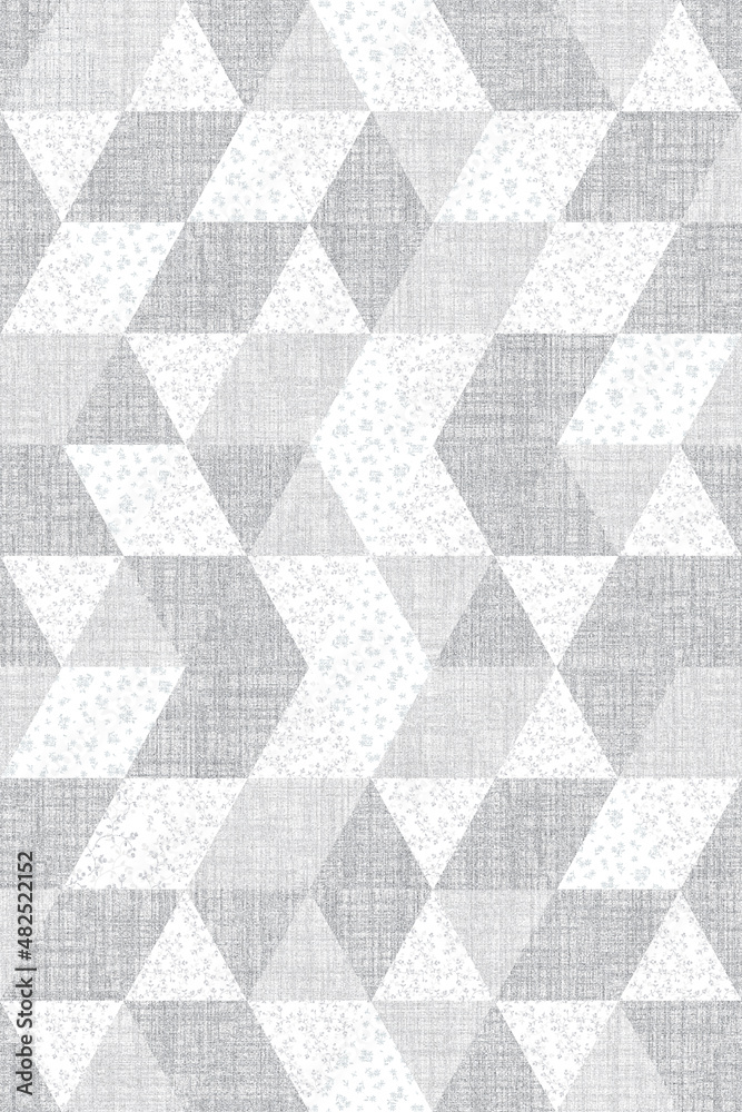 Seamless triangle, pyramid, shape design, textile design, textile ...