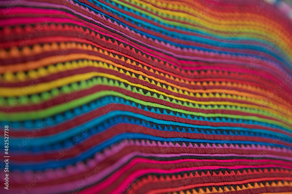 Mola Guna design of an Indigenous woman from Guna Yala Panama Stock ...