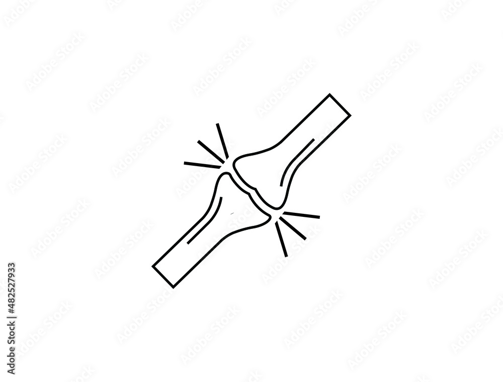 human joint line art vector illustration Stock Vector | Adobe Stock