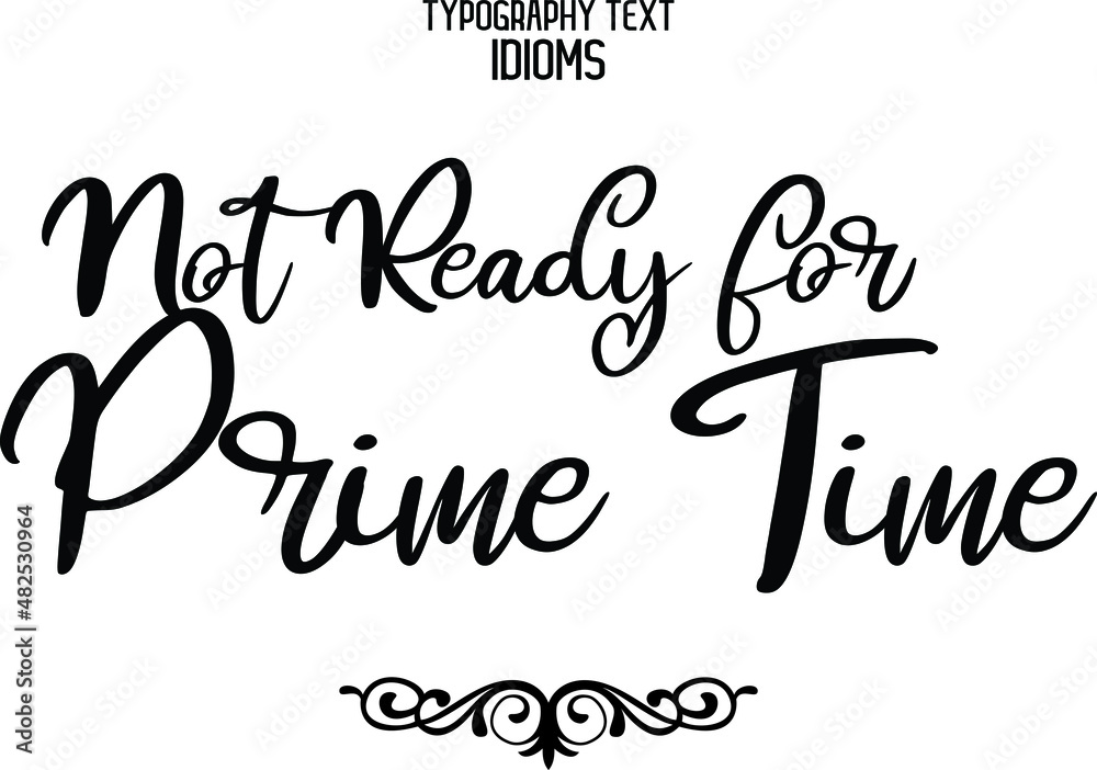 Not Ready for Prime Time Beautiful Cursive Hand Written Alphabetical ...