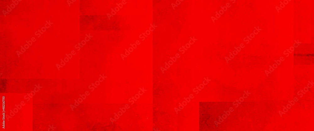 abstract red and black background, random textured rectangles squares ...