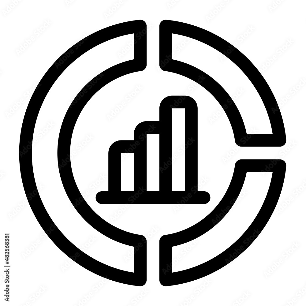 data analytics line icon Stock Vector | Adobe Stock