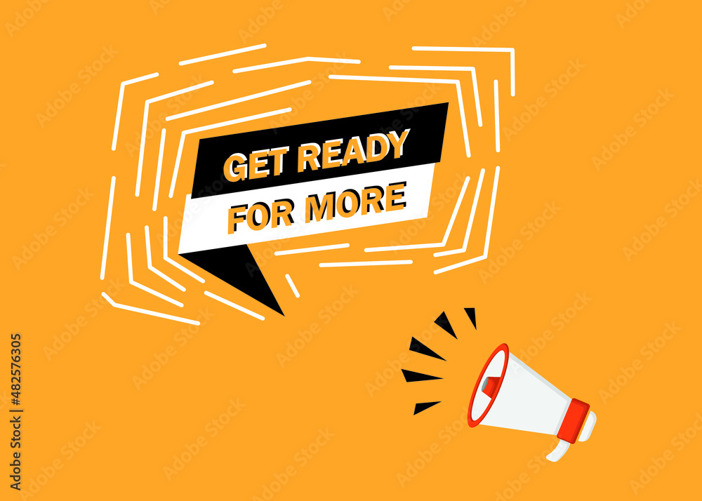 Get ready for more poster for, website, promotion, social media Stock ...