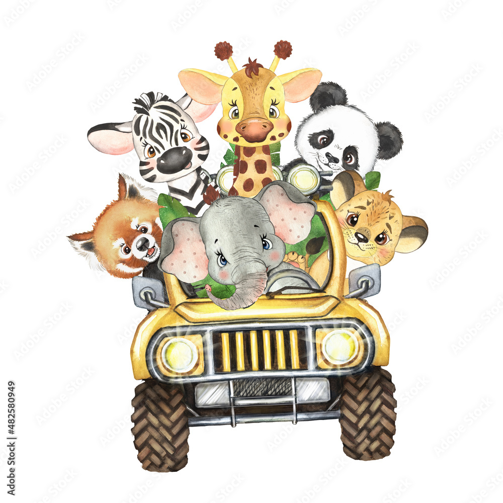 Jungle Jeep Clip Art Free