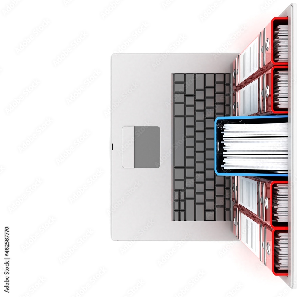 database concept.3d Render Illustration. Stock Illustration | Adobe Stock