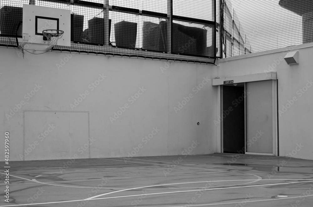 Fitness Center Gym Room onboard luxury cruise ship sailing yacht with ...