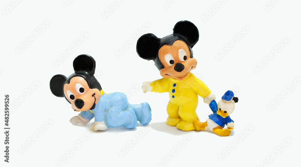 Mickey Mouse Babies. Baby Mickey Mouse. retro toy figure. Plastic doll ...