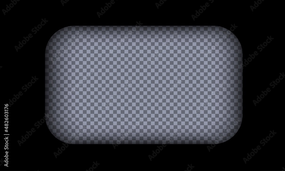 Old brown cinematic frame on a transparent background. Vintage video or ...