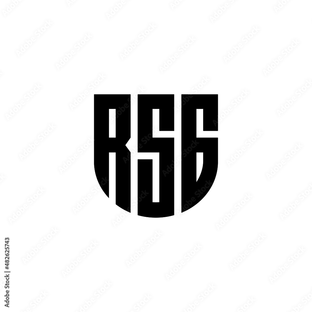 RSG letter logo design with white background in illustrator, vector ...