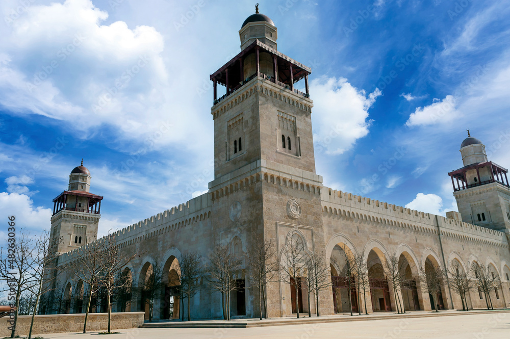 Al-Husseini mosque in Amman Stock Photo | Adobe Stock