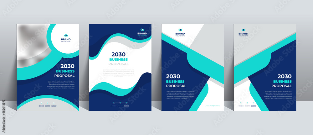 Business Proposal Cover Design Template is adept to the Multipurpose ...