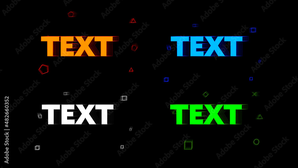 Cool Wavy Text Lower Thirds Stock Template | Adobe Stock