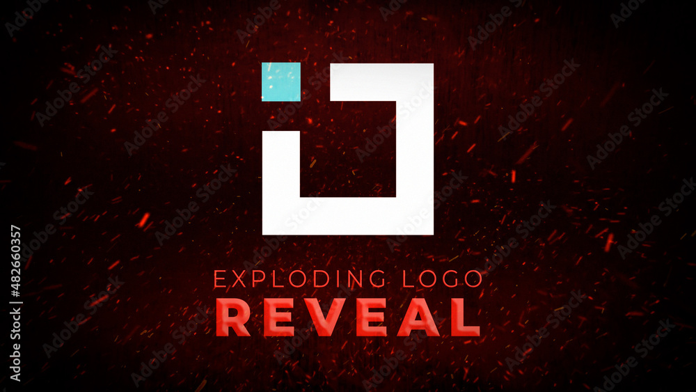 Exploding Logo Reveal Stock Template | Adobe Stock