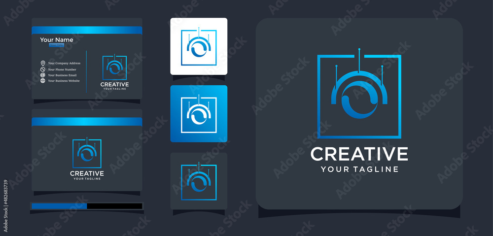 letter o and logo design inspiration signal Stock Vector | Adobe Stock