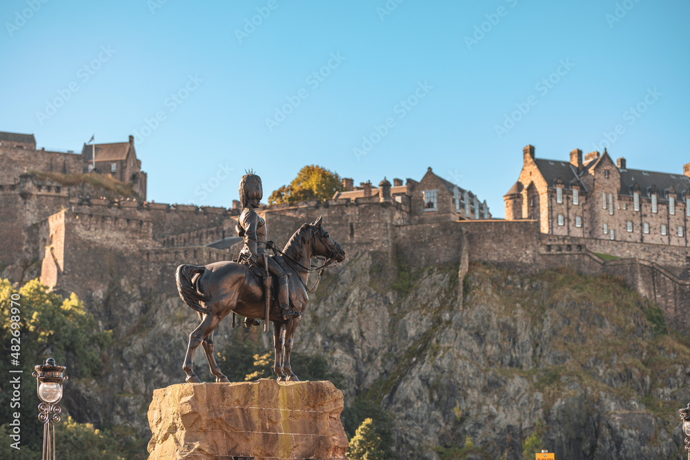 Edinburgh Castle architecture in Scotland, historic landmark for ...