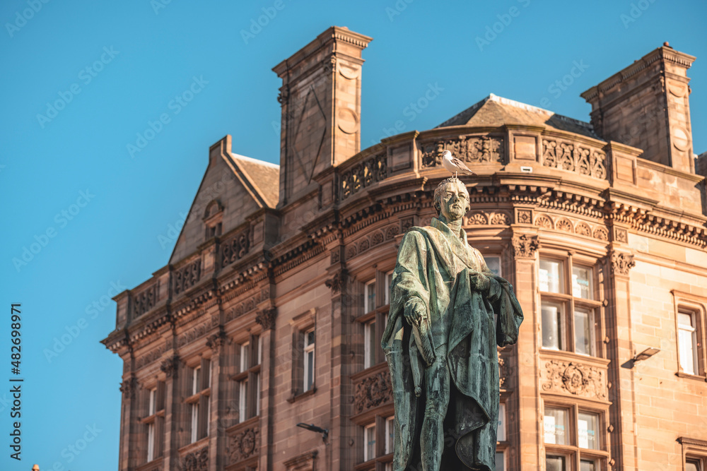 Fotka „Georgian architecture of Edinburgh Scotland. Despite a tourist ...