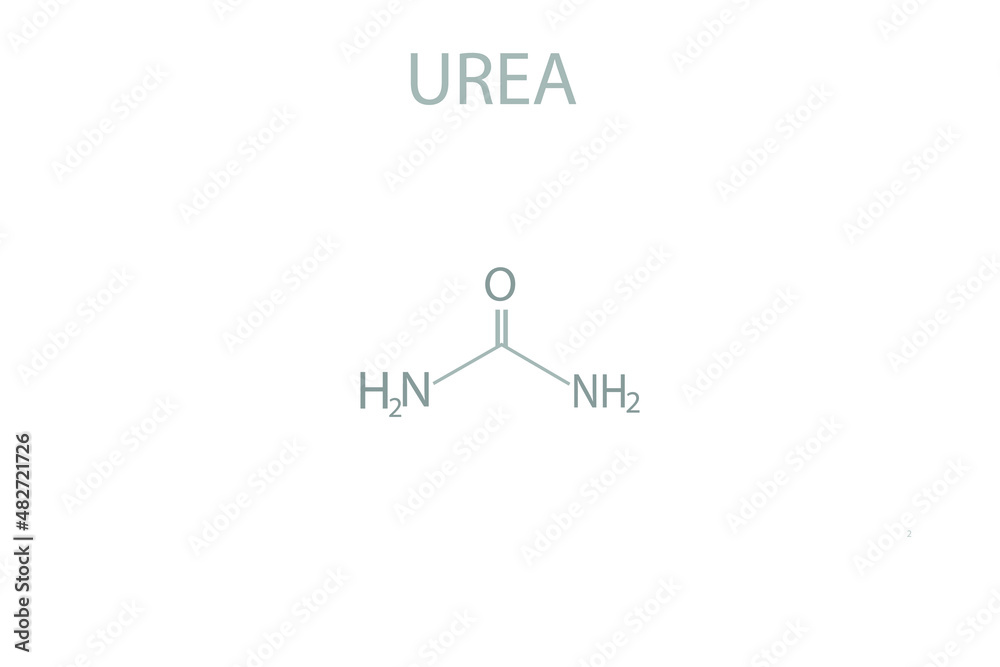 Urea molecular skeletal chemical formula. Stock Vector | Adobe Stock