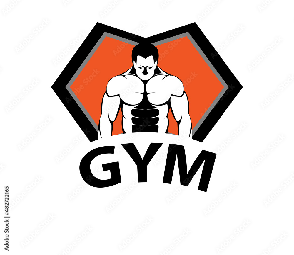 gym logo,muscle logo,modern creative logo design Stock Vector | Adobe Stock
