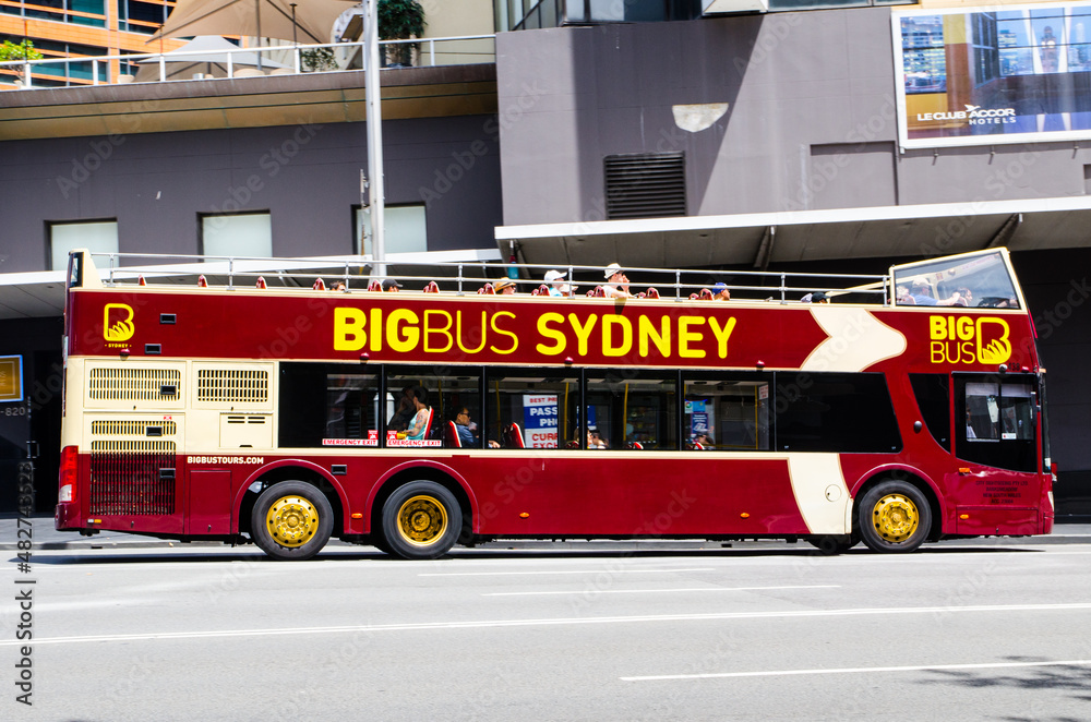 SYDNEY, AUSTRALIA. – On December 28, 2017. - Big Bus Sydney is hop-on ...