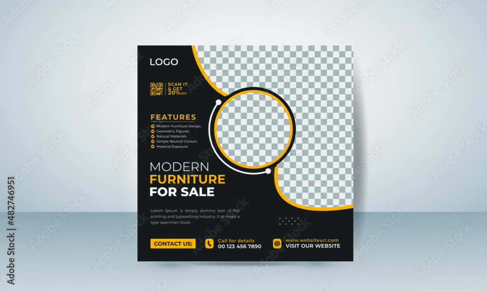 Modern editable Social media post layout design template Stock Vector ...