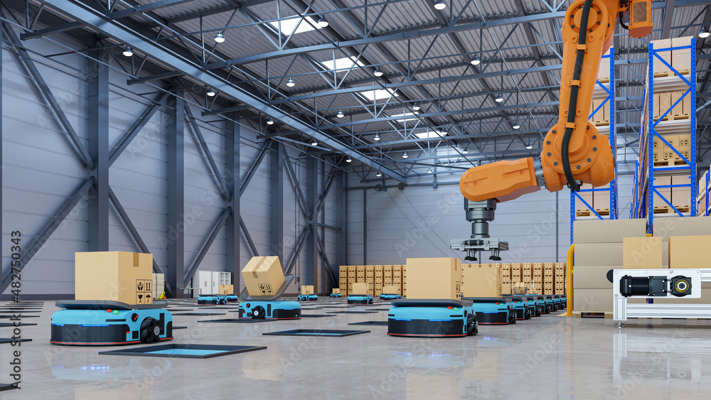 Robotic arm for packing with producing and maintaining logistics ...