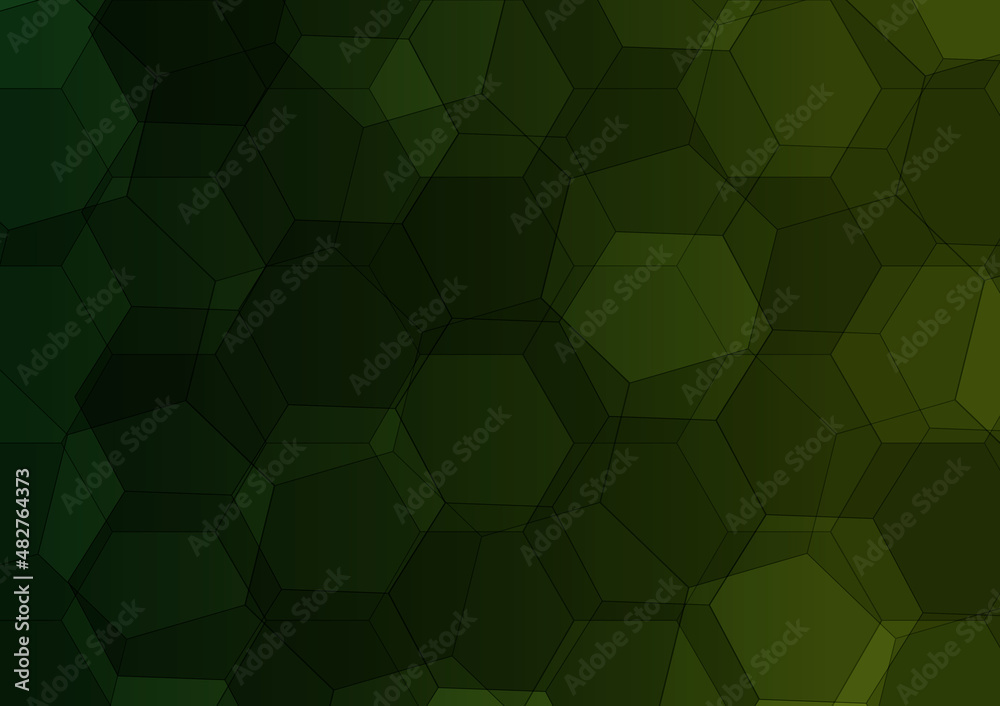 Dark green color of polygon background Stock Vector | Adobe Stock