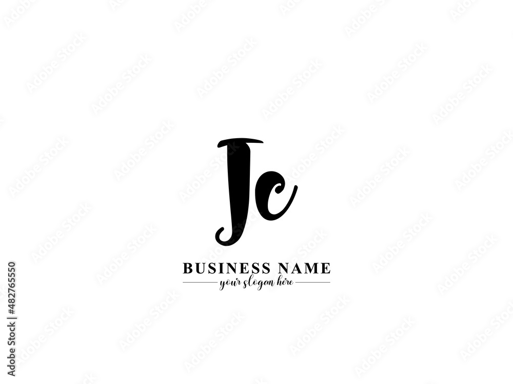 Signature JC Logo Icon, Beautiful Signature jc Logo Image Design For ...