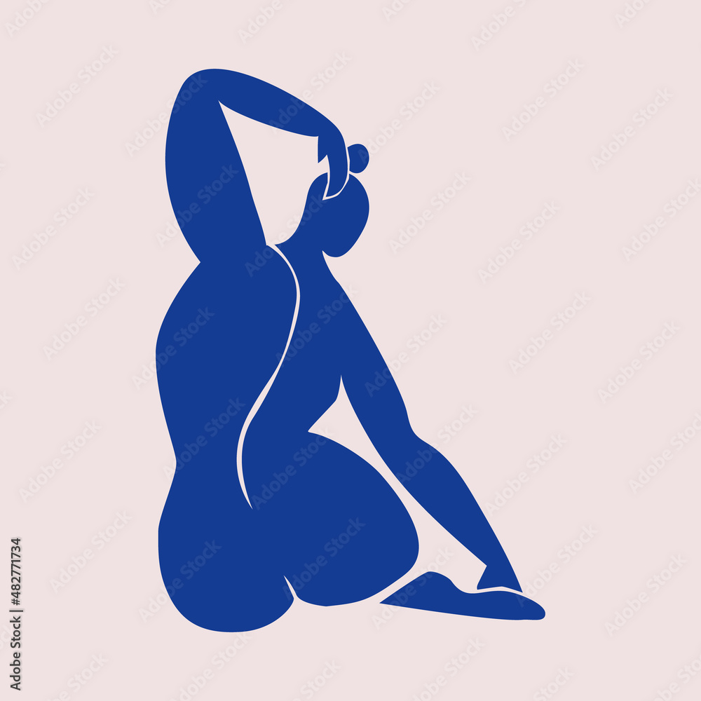 Inspired By Henri Matisse Abstract Woman Silhouette The Female Body