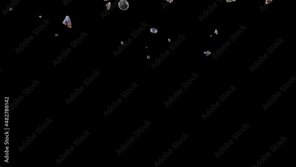 Sparkling diamonds falling from above Stock-Video | Adobe Stock