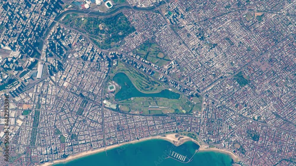 Melbourne Albert Park race circuit layout animated path track in ...