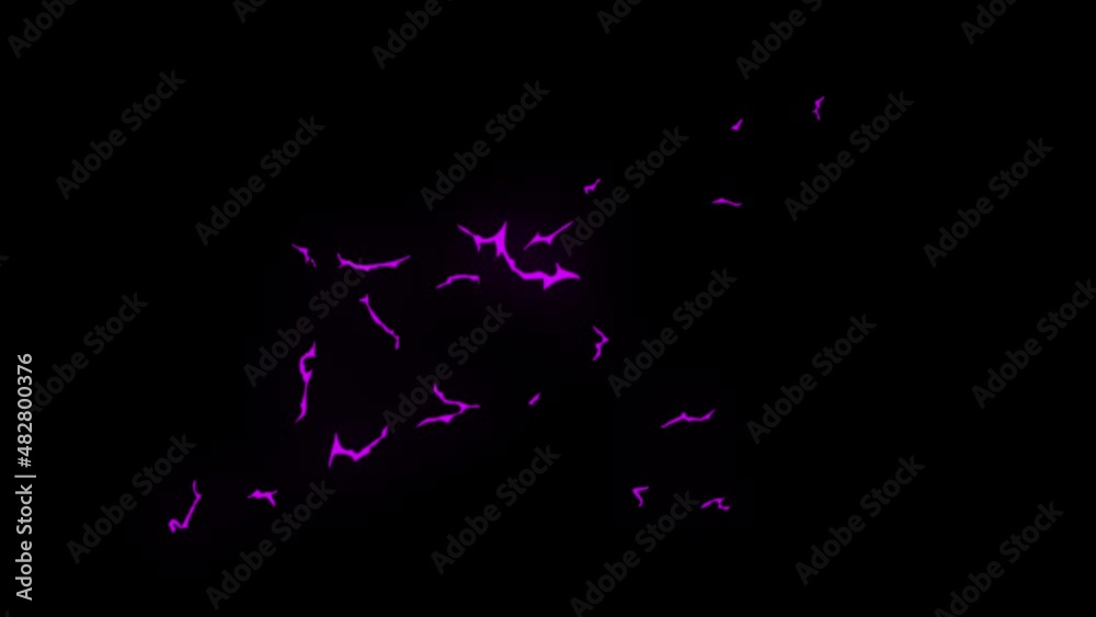 2D cartoon FX pack of electric shape elements animation. Drag and drop ...