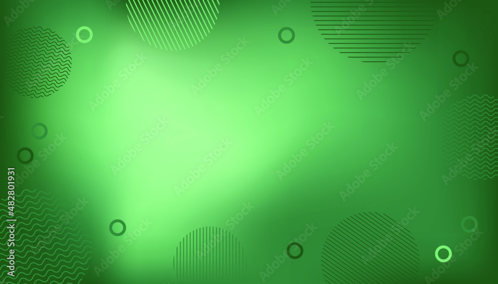 Abstract Colorful Green geometric background. Modern background design ...