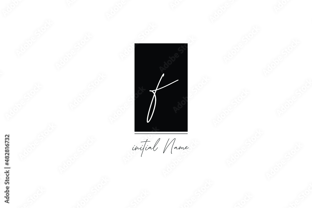 Simple and Elegant logo of letter F for company name or initial name ...