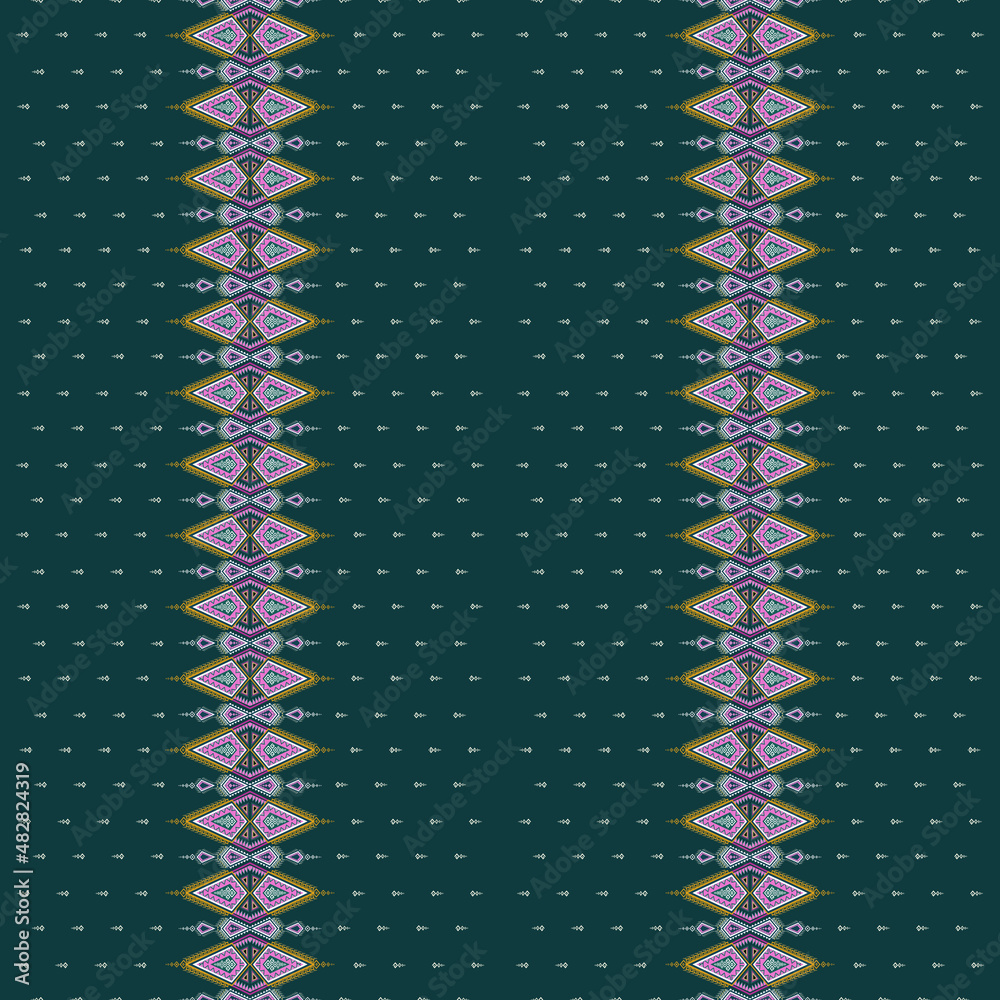 Ethnic Abstract Geometric Design for traditional seamless geometric ...
