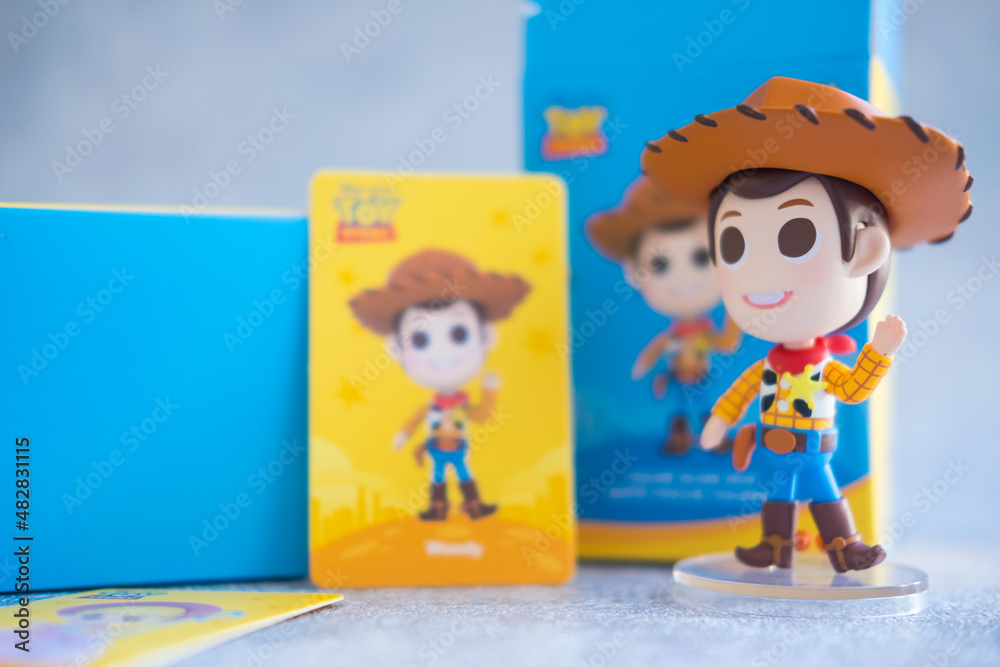 BANGKOK, THAILAND - January 26, 2022 : Cute figurine of Toy Story ...