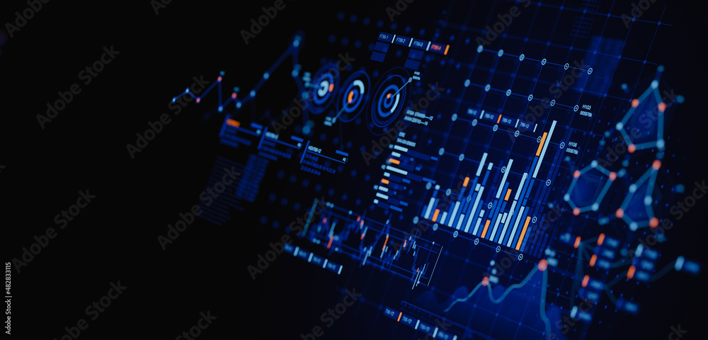 Financial data document graph chart report statistic marketing research ...