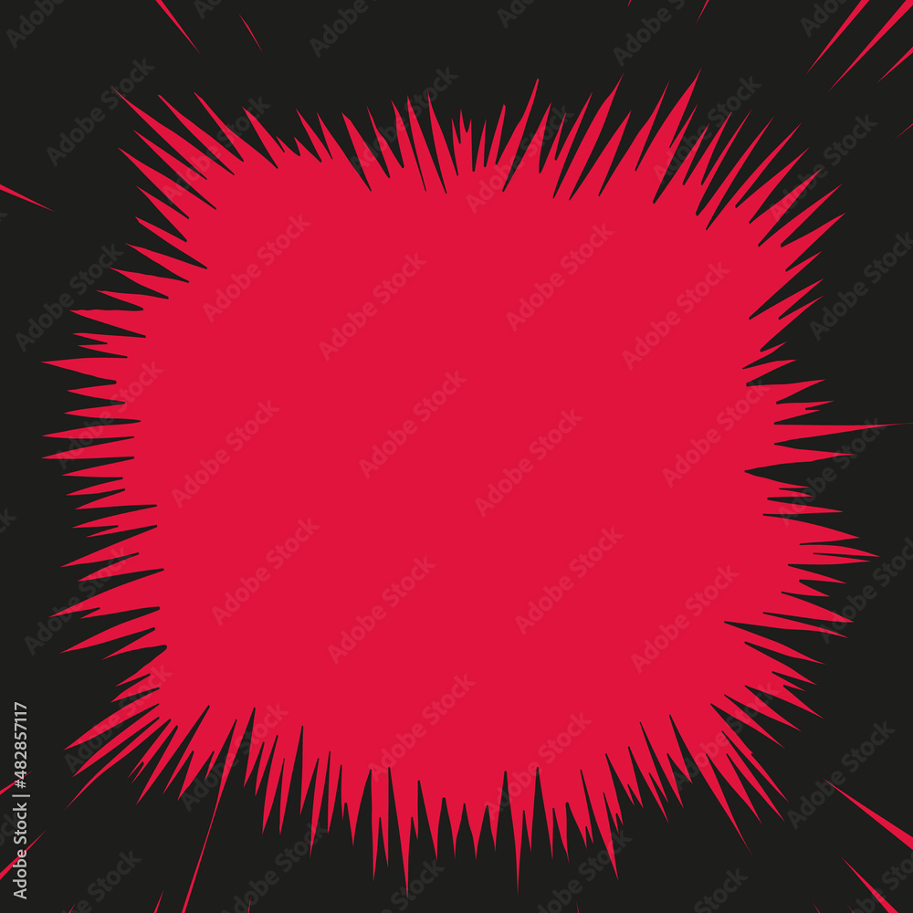 Comic book explosion set, vector illustration Stock Vector | Adobe Stock