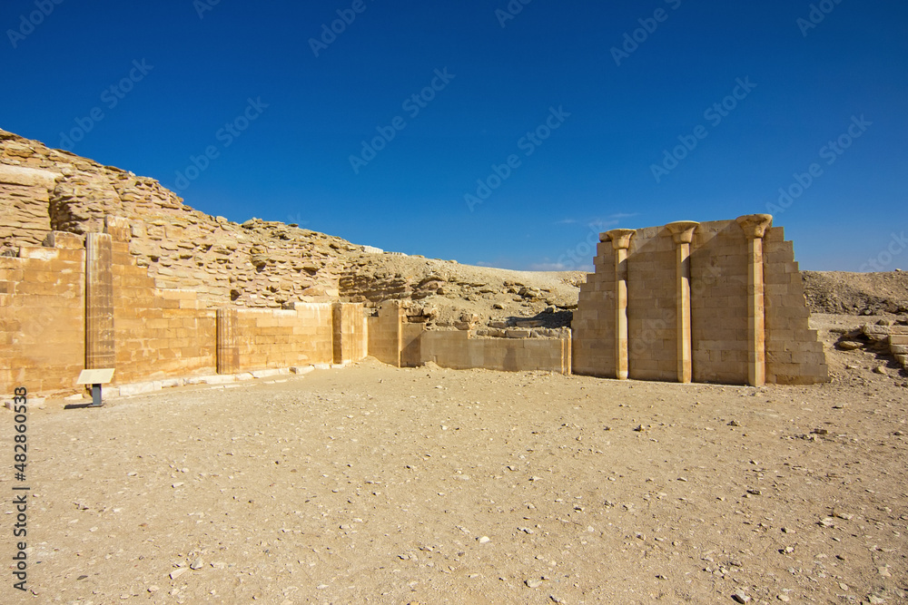 House of North, small courtyard near the famous Step pyramid of Djoser ...