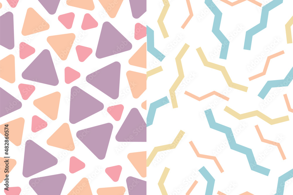 vectores de patrones de figuras vectoriales de carnaval coloridos y ...