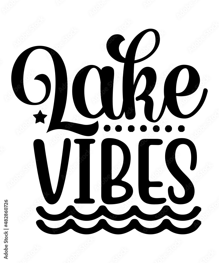 Lake Svg, Lake Svg Bundle Stock Vector | Adobe Stock