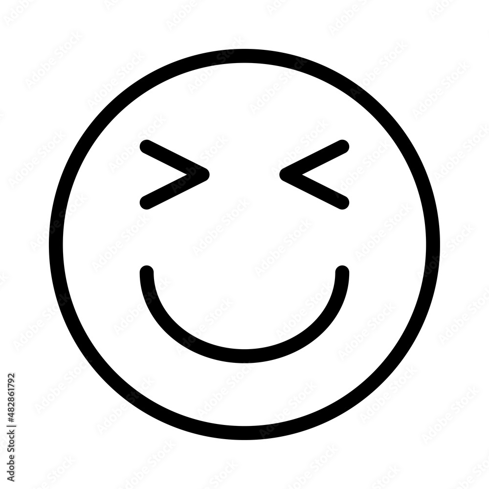 This emoticon icon can be used in various designs, both formal and non ...
