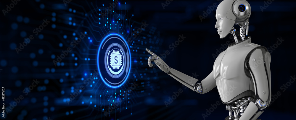 Fintech financial technology online payment digital economy concept ...