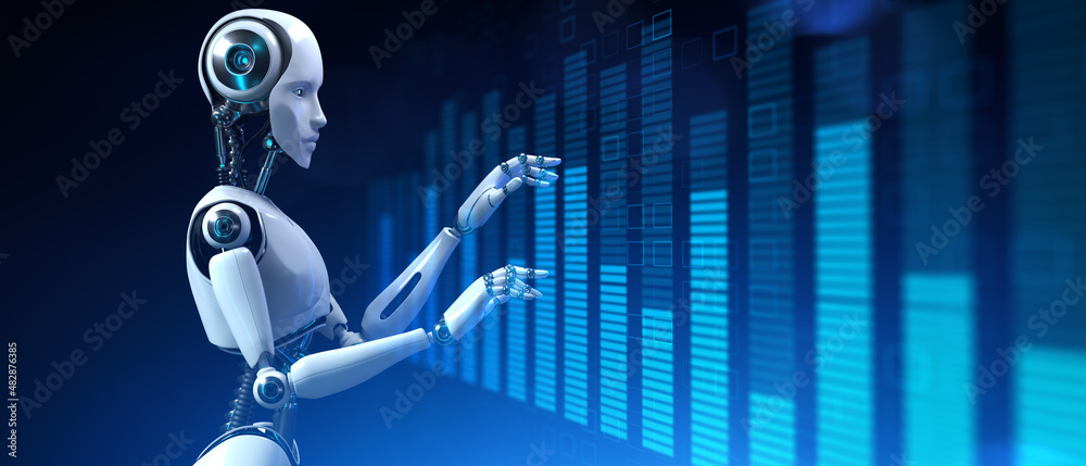 Robotic RPA big data analysis automation trading robot technology ...