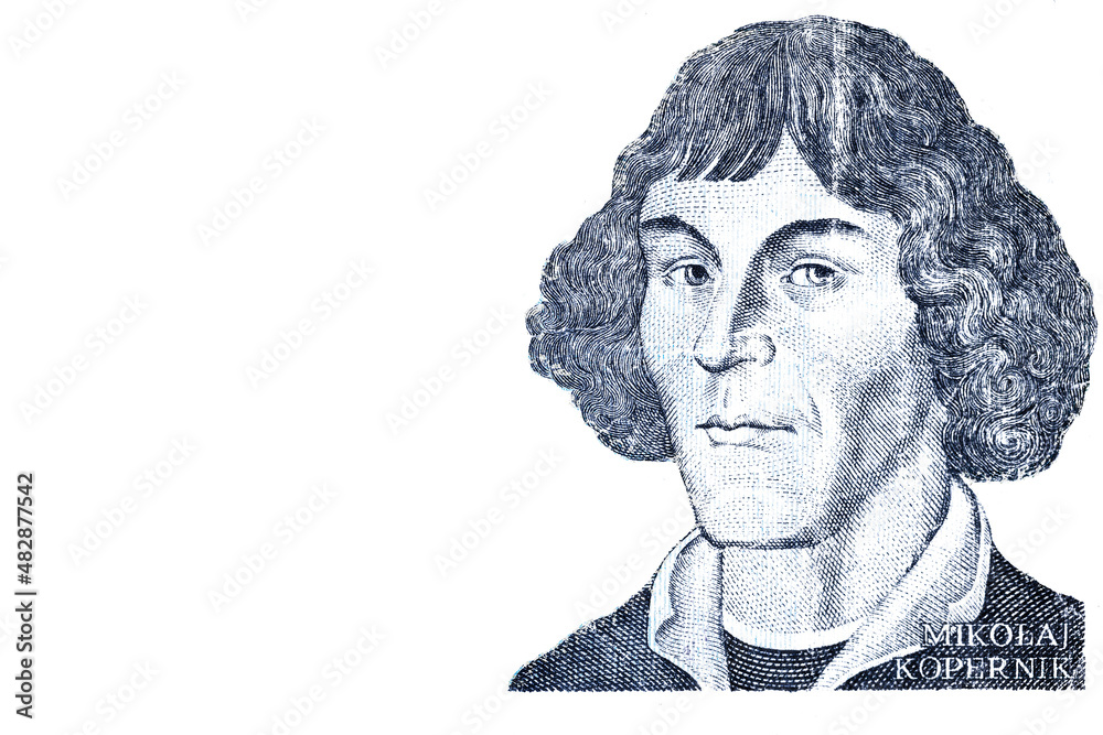 Nicolaus Copernicus cut on 1000 Polish zloty Stock Photo | Adobe Stock