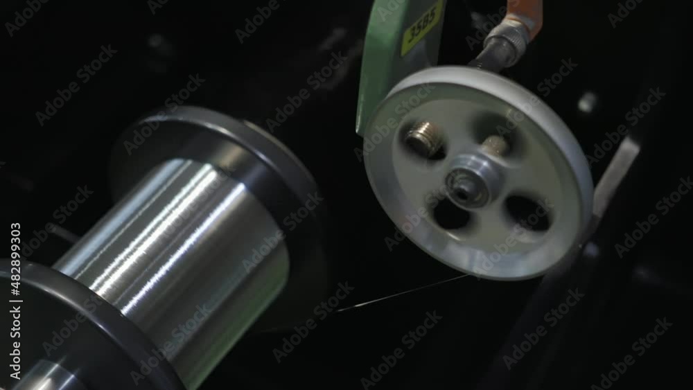 Non-ferrous metal production plant. Coil with platinum metal wire wound ...